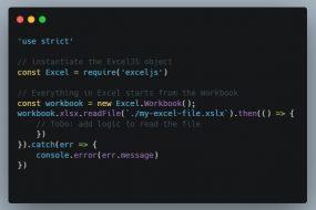 How to read an Excel file in NodeJs - Brian Cline
