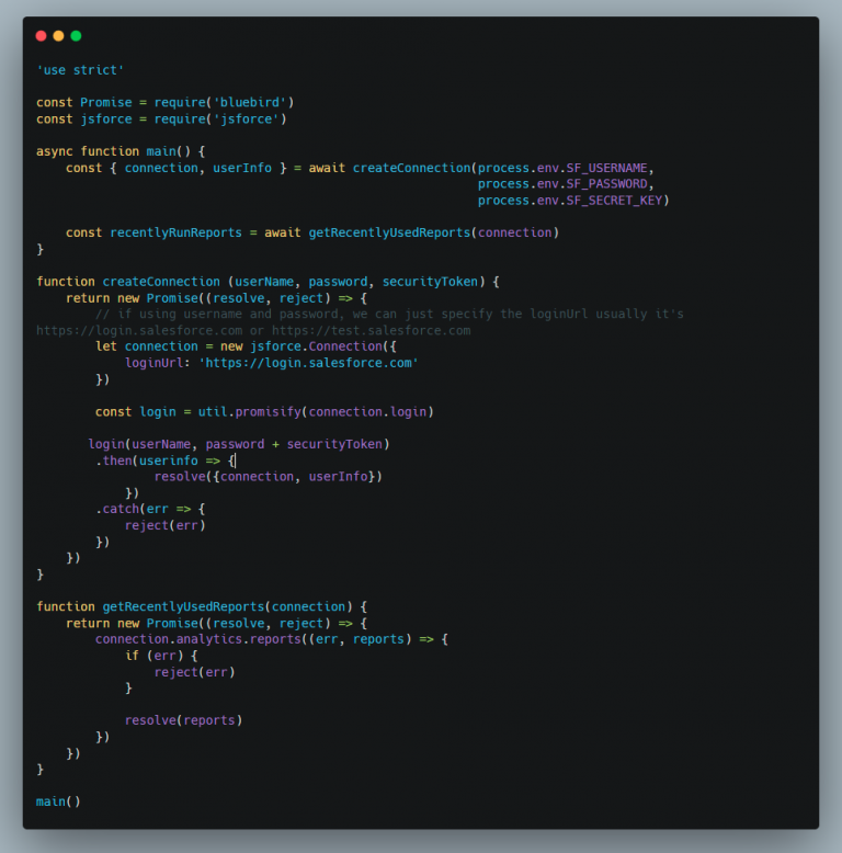 Connecting to the Salesforce APIs through Node.js - Brian Cline
